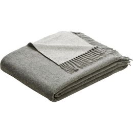 Biederlack Wohndecke &raquo;Soft Impression im Doubleface-Look&laquo; Baumwolle-Kaschmir-Mix grau Baumwolle, Kaschmir B/L: 130cm x 170cm