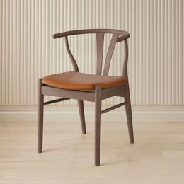 Stuhl &raquo;Freja, Massivholz Stuhl mit gepolstertem Sitz &ndash; komfortabel & robust&laquo; () Massivholz, gepolsterte Sitzfl&auml;che, versch. Farbvarianten braun Leder,