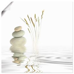 Artland Wandbild &raquo;Zen Friede&laquo; Zen 1 Stk. tlg. als Alubild, Leinwandbild, Poster in verschied. Gr&ouml;&szlig;en wei&szlig; B/H/T: 30cm x 30cm, Poster Zen quadratisch, 1 Stk.