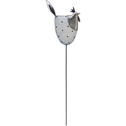 AM Design Dekofigur &raquo;Osterdeko "Huhn"&laquo; Gartenstecker aus Metall schwarz Metall B/H/T: 2,5cm x 88,9cm x 88,9cm