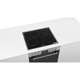 Bosch Induktions Herd-Set &raquo;HEA513BS4&laquo; Gleichm&auml;&szlig;ige Hei&szlig;luft auf 3 Ebenen & Br&auml;terzone f&uuml;r gro&szlig;e Br&auml;ter schwarz