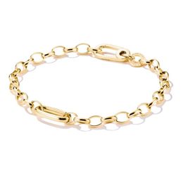 Thomas Sabo Damen Thomas Sabo Charm-Armband &raquo;Charm Club Connect: mit einem Connect Link&laquo; gold 17, Silber 925 (recycelt)