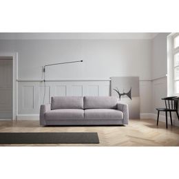 OTTO home 2,5-Sitzer &raquo;Hobro&laquo; in 3 Bezugsqualit&auml;ten in vielen Farben grau Luxus-Microfaser Lederoptik (100% Polyester);Struktur grob (100% Polyester);