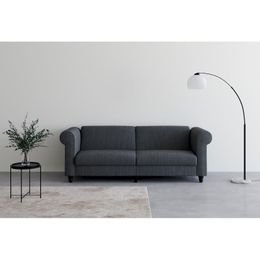 3-Sitzer &raquo;Felix II, Schlafsofa 236cm, (Liegefl&auml;che 108x190cm), R&uuml;ckenlehne&laquo; 3-fach verstellbar, Sitzh&ouml;he 46 cm, Cord grau B/H/T: 236cm x 83cm x 87cm, 