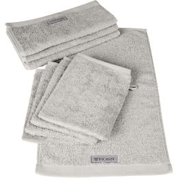 Ross Handtuch Set &raquo;Sinfonie&laquo; Set beinhaltet G&auml;stet&uuml;cher und Waschhandschuhe grau Obermaterial: 100% Baumwolle Einheitsgr&ouml;&szlig;e