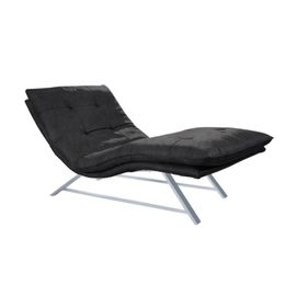 W.Schillig Relaxliege &raquo;daily dreams&laquo; in Waffelkissen-Optik, wahlweise mit Motor, Kufengestell, in 2 Breiten grau Stoff S37 (100% Polyester) B/H/T: 