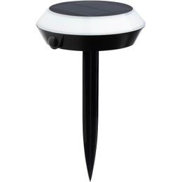 Luxform Gartenleuchte &raquo; Solar Tapio Smart&laquo; LED-Modul 1 Stk. Warmwei&szlig; LED-Gartenleuchte, Solarenergie, RGB, Smarthome, kabellos schwarz H: 48cm, 1 Stk.