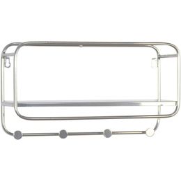HOFMANN LIVING AND MORE Wandregal silber Metall B/H/T: 45cm x 25cm x 15cm