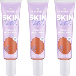 Essence Damen Foundation &raquo;SKIN tint&laquo; mit veganen Inhaltsstoffen braun 90ml