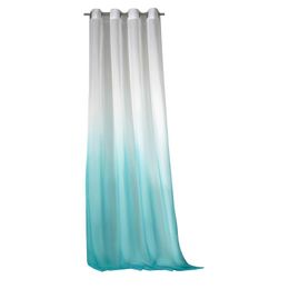 Weckbrodt-Gardinen Vorhang &raquo;Maischa&laquo; &Ouml;sen 1 Stk. tlg. Voile, transparent mit Farbverlauf, Gardine, Store blau Voile, Polyester 245cm, &Ouml;sen, 140cm