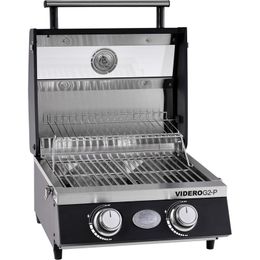 R&ouml;sle R&Ouml;SLE Gasgrill &raquo;BBQ-Portable VIDERO G2-P&laquo; tragbar, variable Temperatursteuerung, Betrachtungsfenster schwarz B/H/T: 47cm