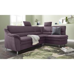 Sit & More sit&more Ecksofa &raquo;Cardoso L-Form&laquo; mit Federkern, wahlweise mit Schlaffunktion und Schubkasten grau Luxus-Microfaser (90% Polyester, 10% Polyamid);