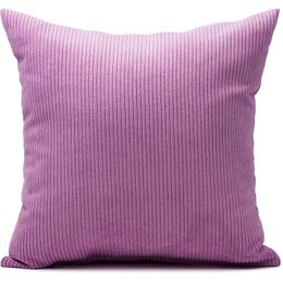 G&ouml;zze Dekokissen &raquo;Capri Cord&laquo; lila Polyester B/L: 60cm x 60cm, 1 Stk.
