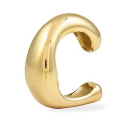 Copenhagen Studios Damen Ohrklemme &raquo;Schmuck Geschenk Edelstahl Ohrring Organics&laquo; gold Edelstahl