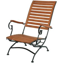 Garden Pleasure Gartenstuhl &raquo;WIEN&laquo; () 1 Stk. braun Massivholz B/H/T: 64cm x 89cm x 136cm, 1 Stk.