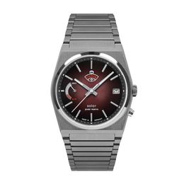 Ruhla Damen ruhla Solaruhr &raquo;Space Control Solar&laquo; Armbanduhr, Herrenuhr, Datum, Saphirglas, Made in Germany silber Einheitsgr&ouml;&szlig;e
