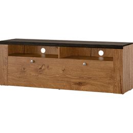 OTTO home Lowboard &raquo;Larona, zeitloses TV Board mit 1 Klappe und 2 offenen F&auml;chern&laquo; Breite 140 cm, Fernsehbank, viel Stauraum, dekorative Rahmenoptik 