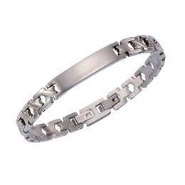 Firetti Armband &raquo;Schmuck Geschenk Armkette ID-Platte&laquo; silber 20cm, Edelstahl