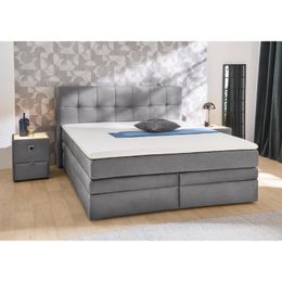 Jockenh&ouml;fer Boxspringbett &raquo;AMY in Samt, erh&auml;ltlich in den Breiten 180cm & 200cm&laquo; mit Bettkasten und Topper Bezug Bett: Samtoptik (100% Polyester);Topper und 