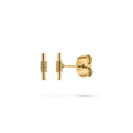 Liebeskind Berlin Damen Paar Ohrstecker &raquo;Twist&laquo; gold Edelstahl