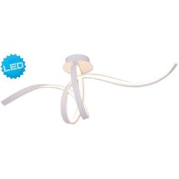 N&auml;ve n&auml;ve LED Deckenleuchte &raquo;Odrive&laquo; LED-Modul 1 Stk. Warmwei&szlig; dimmbar, schleifen&auml;hnlich geschwungene Leuchtstreifen, wei&szlig;, L: 120cm wei&szlig; 1, H: 42cm, 1 Stk