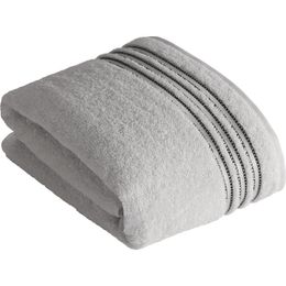Vossen Saunatuch &raquo;Cult de Luxe&laquo; mit Glanzbord&uuml;re grau Walkfrottee, Obermaterial: 100% Baumwolle B/L: 100cmx150cm, 1 Stk., Walkfrottee