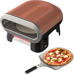 Tefal Pizzaofen &raquo;Pizza Pronto&laquo; 4 Temperaturstufen (250&ndash;400&deg;C), automatischer Drehstein, Pizzaschieber braun Einheitsgr&ouml;&szlig;e
