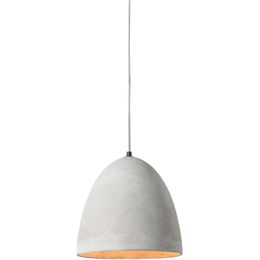 Salesfever H&auml;ngeleuchte &raquo;Nico&laquo; E27 Lampenschirm aus Beton grau 1, &Oslash; 30cm H: 120cm