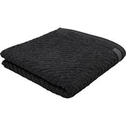 Ross Duschtuch &raquo;Smart&laquo; Uni-Rippe mit Velourslabel grau Frottier, Obermaterial: 100% Baumwolle B/L: 70cmx140cm, 1 Stk., Frottier