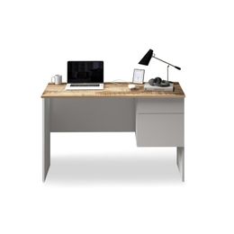 Home Affaire Schreibtisch &raquo;Sunrise, kleiner Computertisch, B&uuml;rotisch&laquo; mit 1 T&uuml;r & 1 Schublade, Tischplatte Breite 110 cm, Made in Italy wei&szlig; B/H/T: 