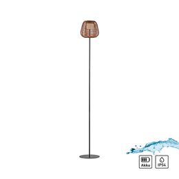 JUST LIGHT Stehlampe &raquo;ASKIA&laquo; LED-Modul 1 Stk. Warmwei&szlig; Akkuleuchte schwarz 1, &Oslash; 18cm H: 120cm, 1 Stk.