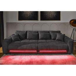 Jockenh&ouml;fer Big-Sofa &raquo;Lumina, XXL, B: 294 cm, mit LED-RGB-Beleuchtung, Liegefl&auml;che 120x240cm&laquo; Mega-Sofa, inklusive Federkernpolsterung und 10 Kissen Korpus: 100% 