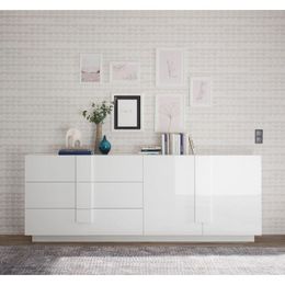 Home Affaire Sideboard &raquo;Jupiter, Breite 241 cm, Kommode 2 T&uuml;ren - Soft Closing, 3 Schubk&auml;sten,&laquo; Anrichte, moderne Griffblende, FSC , cleveres 