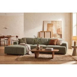 OTTO home Ecksofa &raquo;Linkka, Breite 301 cm&laquo; L-Form, in einem weichen Chenille-Stoff, mit Wellenunterfederung gr&uuml;n 90% PES, 10% Nylon B/H/T: 301cm x 75cm