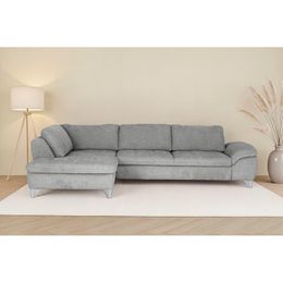 Die PlanBar Ecksofa &raquo;Ottomane MP-IN14007 L-Form, Breite 306 cm&laquo; wahlweise mit Schlaffunktion und verstellbaren Kopfst&uuml;tzen 100% Polyester B/H/T: 306cm