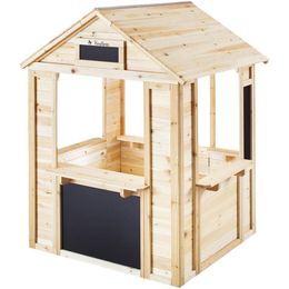 Pinolino Spielhaus &raquo;Knut, natur&laquo; f&uuml;r Drau&szlig;en Holz Einheitsgr&ouml;&szlig;e
