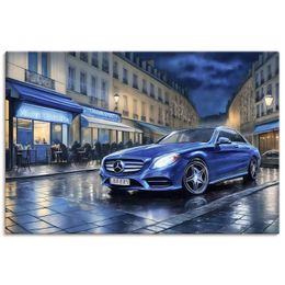 Artland Wandbild &raquo;Mit dem Mercedes nach Paris&laquo; Auto 1 Stk. tlg. als Alubild, Leinwandbild, Poster, Wandaufkleber in verschied. Gr&ouml;&szlig;en Leinwand B/H/T: 60cm x 