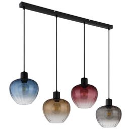 NOWA Pendelleuchte &raquo;TOY&laquo; E27 1 Stk. H&auml;ngeleuchte, H&auml;ngelampe, Wohnzimmer, Esstisch schwarz 4, &Oslash; 24cm H: 120cm, 1 Stk.