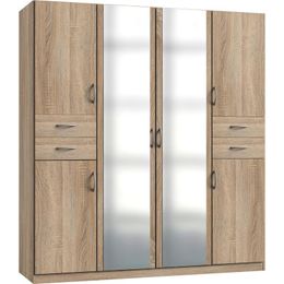 wimex Dreht&uuml;renschrank &raquo;Bitburg&laquo; braun Holzwerkstoff B/H/T: 180cm x 198cm x 58cm, T&uuml;ren: 6 Stk.