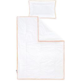 Julius Z&ouml;llner Ganzjahresbettdecke + Kopfkissen &raquo;Babytraum, 2-tlg, Hergestellt in Deutschland&laquo; Decke mit Kissen, Decke 100x135cm, Kissen 40x60cm wei&szlig; Bettdecken 