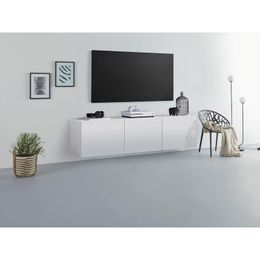borchardt M&ouml;bel borchardt M&ouml;bel Lowboard &raquo;Sophia, TV-Schrank mit 3 T&uuml;ren, h&auml;ngend oder stehend&laquo; wei&szlig; Holzwerkstoff B/H/T: 139cm x 35cm x 35cm