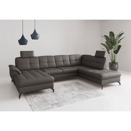 Sit & More sit&more Wohnlandschaft &raquo;Zora&laquo; B/H/T: 212cm, NaturLEDER ,mega-Recamiere links, ohne Bett,ohne Bettkasten