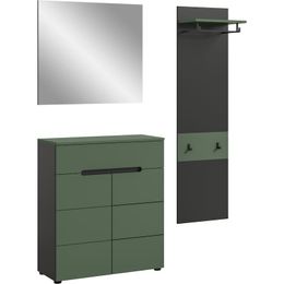 Home Affaire Garderoben-Set &raquo;REHAT, TOPSELLER!, 3-teilig, Breite 140 cm, individuell erweiterbar&laquo; Set, bestehend aus: Kommode, Spiegel und 