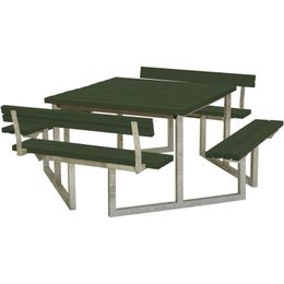 Plus Garten-Essgruppe &raquo;&raquo;Twist&laquo; Kombim&ouml;bel mit 2 R&uuml;ckenlehnen&laquo; 1 Stk. tlg. 204x227x76/45 cm gr&uuml;n B/H/T: 227cm x 76cm x 204cm