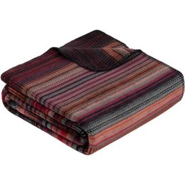 Ibena Wohndecke &raquo;Guntur&laquo; mit bunten Streifen bunt Mischgewebe B/L: 150cm x 200cm