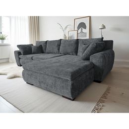 Home Affaire Ecksofa &raquo;Cara Mia L-Form, B: 325 cm - OTTO. Verl&auml;ssliche Qualit&auml;t.&laquo; 4 Zierkissen, optional Schlaffunktion & Bettkasten grau Luxus-