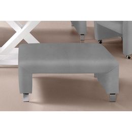 exxpo - sofa fashion Polsterhocker &raquo;Intenso, Hocker, modern&laquo; hohe Bodenfreiheit, frei im Raum stellbar, hoher Sitzkomfort grau NaturLeder;