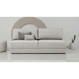 OTTO home Schlafsofa &raquo;Simonton 3-Sitzer, Breite 202 cm&laquo; Liegefl&auml;che 202x146 cm, inkl. Bettkasten, weicher Struktur-Stoff grau 100% Polyester B/H/T: 