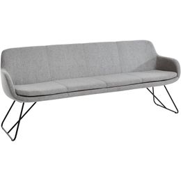 Musterring Essbank &raquo;Tavia&laquo; Schlittengestell in drei Ausf&uuml;hrungen, Breite 180, 200 oder 220 cm silber 100% PES B/H/T: 220cm x 87cm x 66cm, Flachgewebe