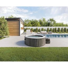 Intex Whirlpool &raquo;Greywood Deluxe&laquo; 145 cm Durchmesser grau B/H/L: 145cm x 71cm x 145cm, 795 l